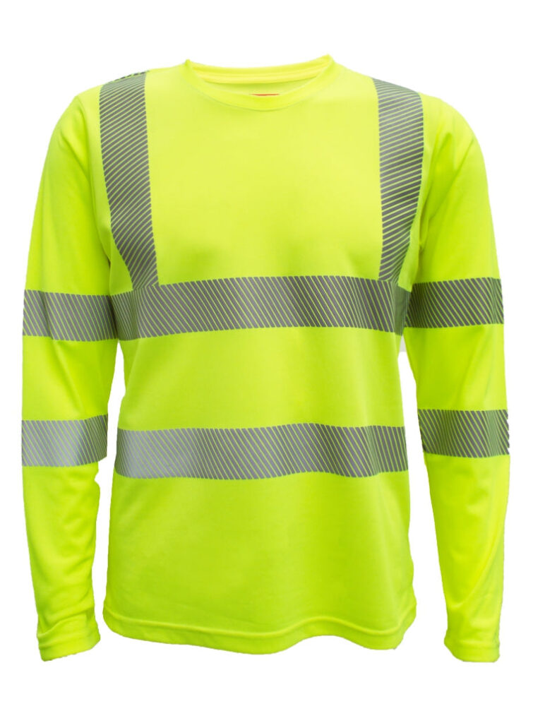 Playera Roughtek Intra Manga Larga High Vision con Reflejante para ...